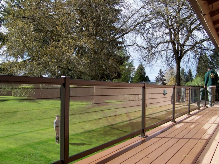 TR100 Bronze Glass Railing - Precision Rail | Portland, OR